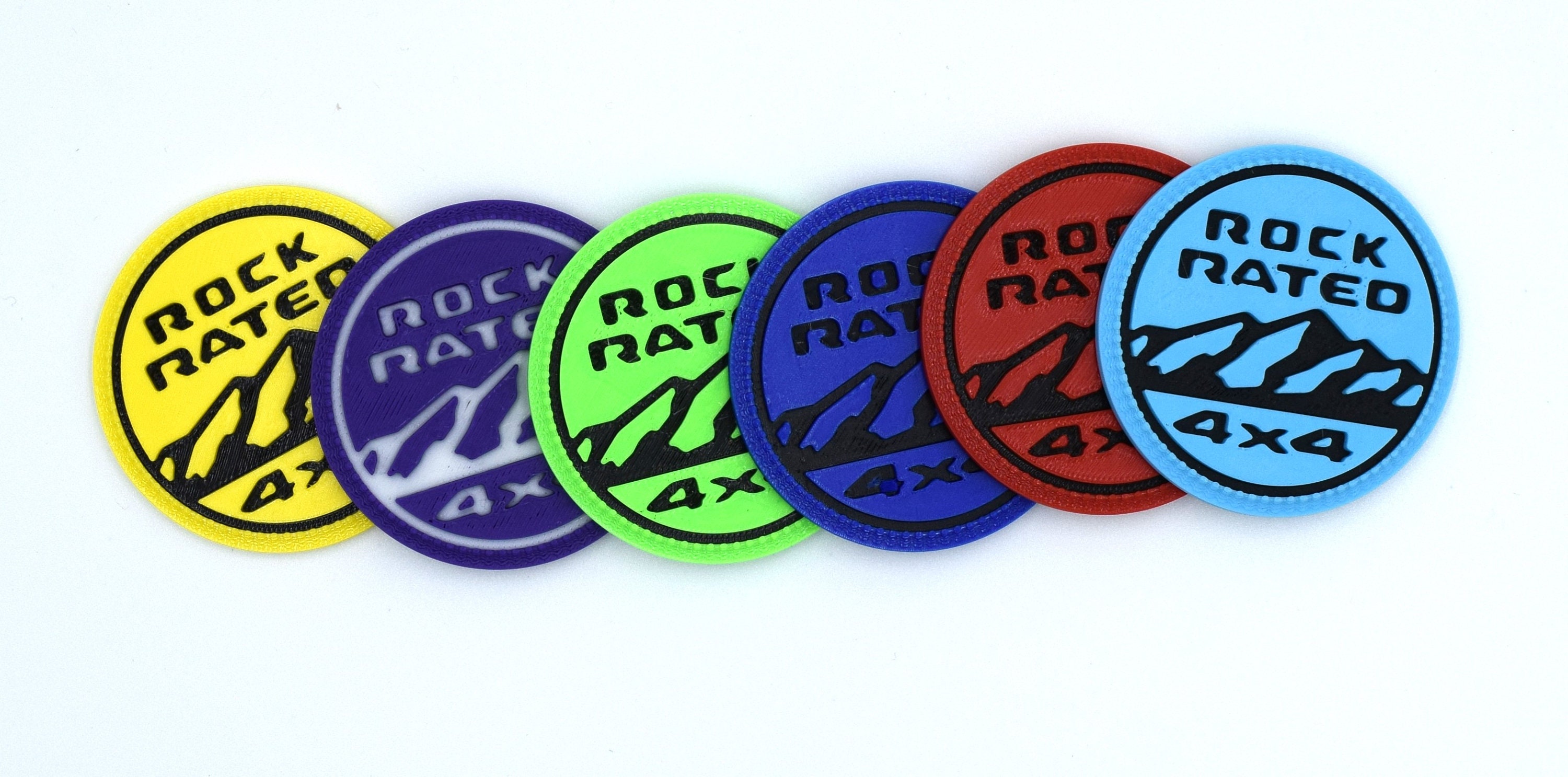 Custom Jeep Badge: 3D Printed Rock Rated Emblem - Etsy