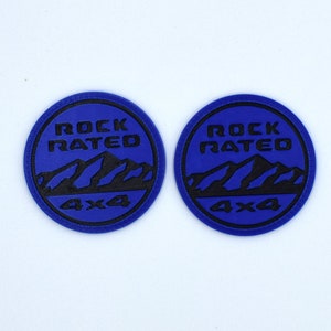 Custom Jeep Badge: 3D Printed Rock Rated Emblem - Etsy