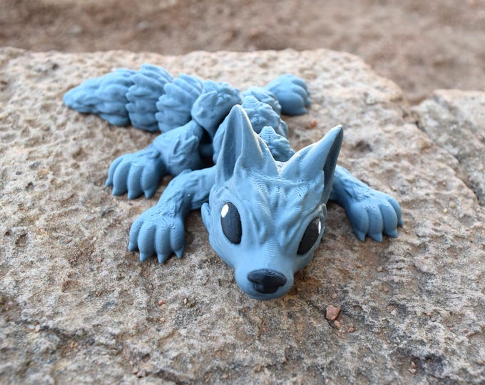 Tiny Wolf Pup | Cinderwing3d Design - Etsy