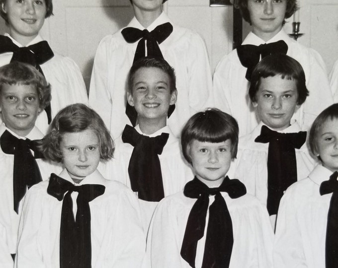 Vintage Photograph- 1960s Children Choir, 8 by 10 Inches, Black and ...