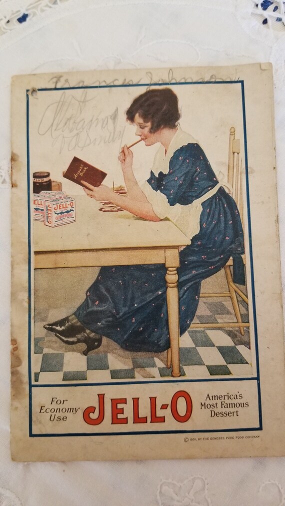 1920 Vintage Jello Booklet. Norman Price Art. Advertising for - Etsy
