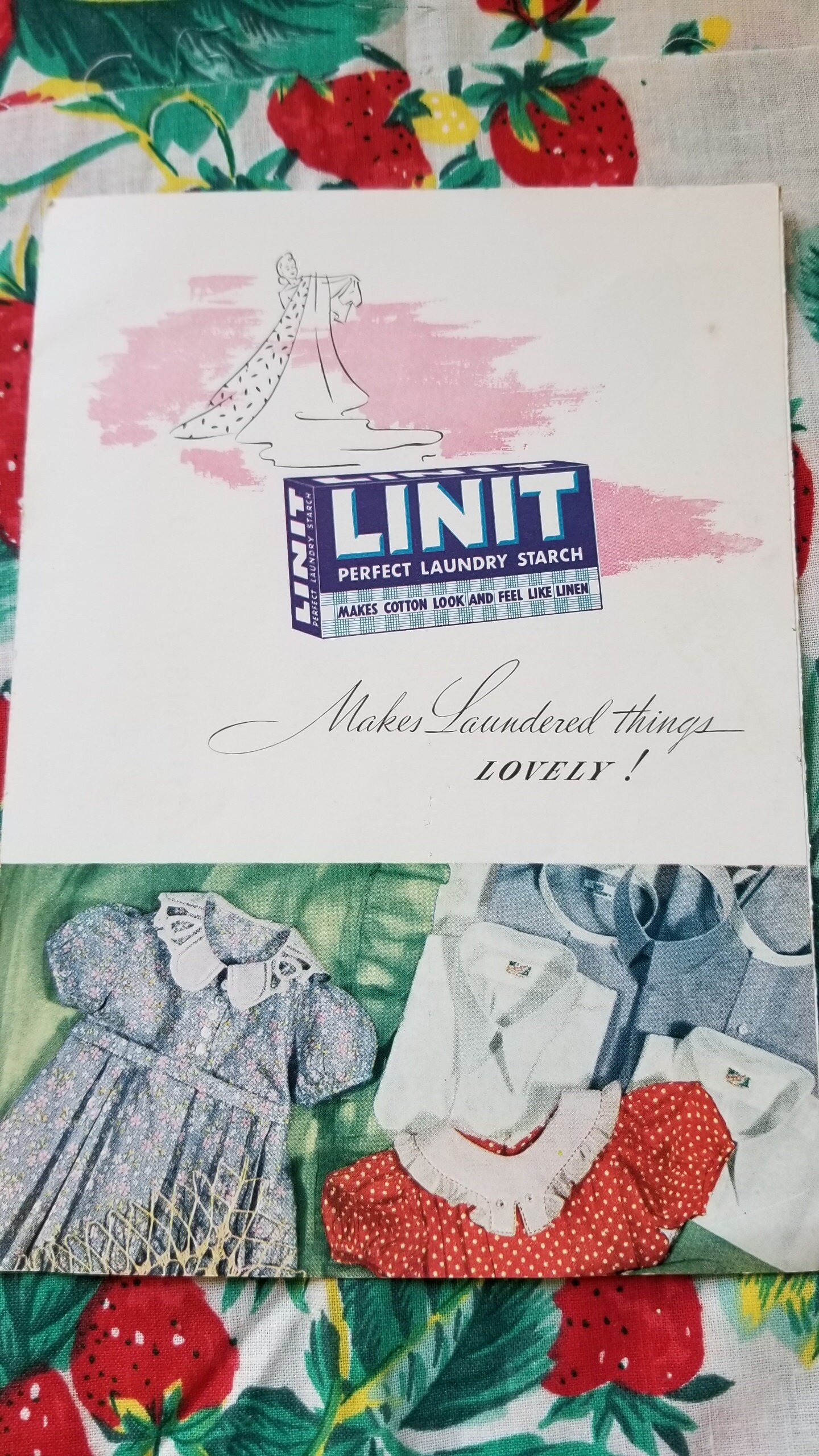 Laundry Vintage 1940s Brochure: Linit Perfect Laundry Starch - Etsy