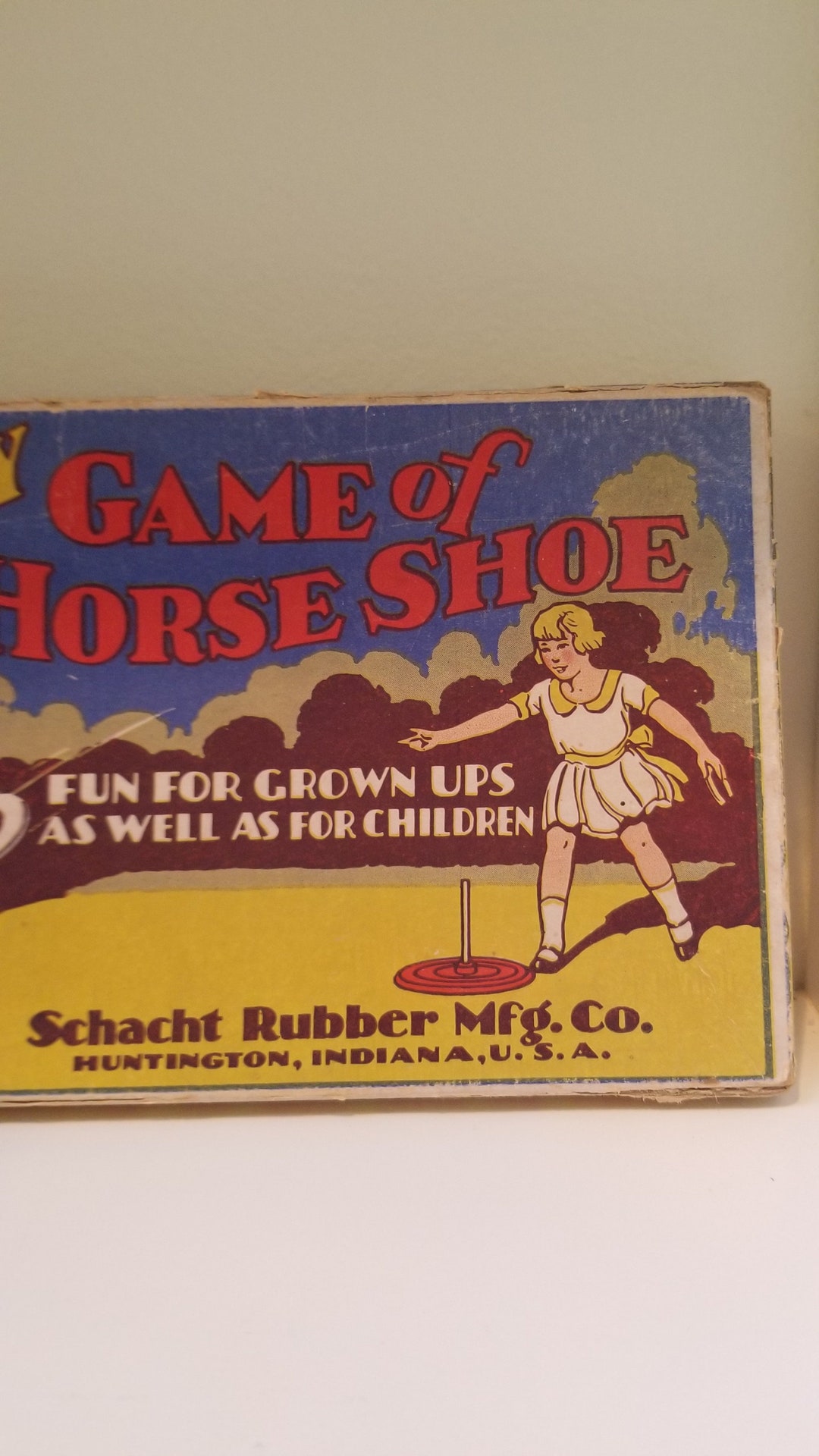 Antique Toy 1920's Daisy Game of Horse Shoe, Complete Set, Schacht ...