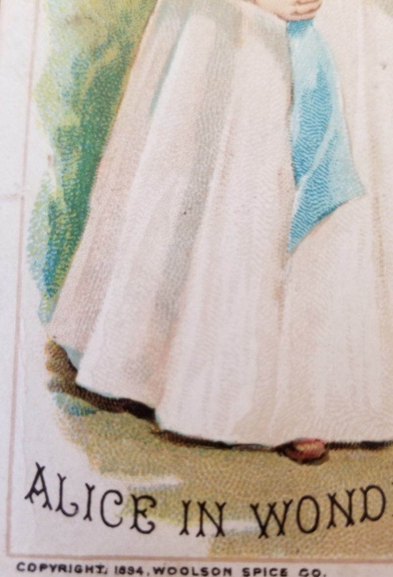 Antique Alice in Wonderland Victorian Advertising 1894 Lion - Etsy