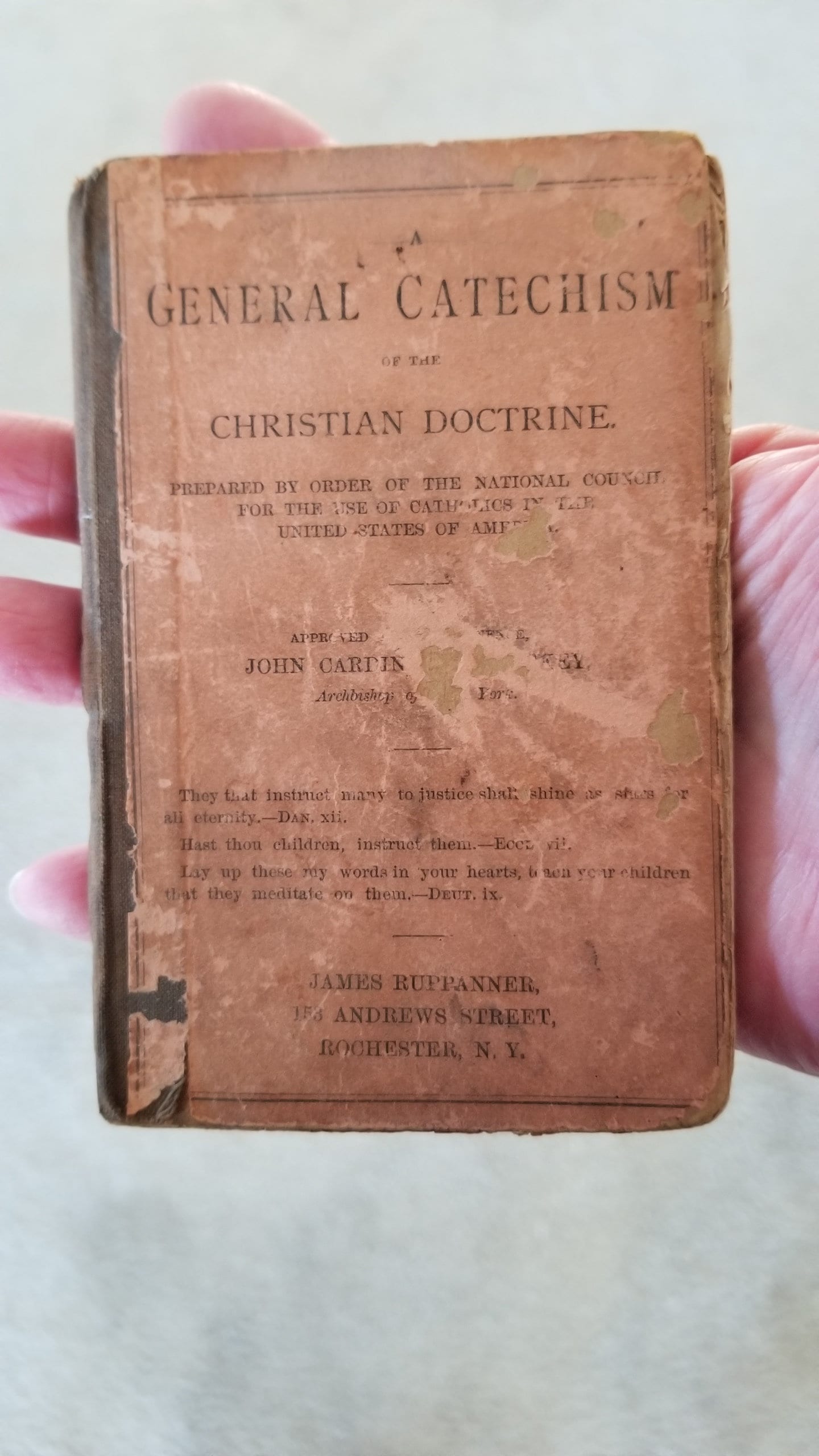Antique Book 1885 General Catechism Christian Doctrine - Etsy