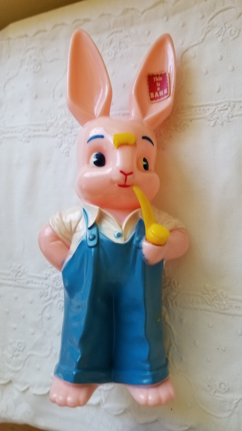 Knickerbocker Vintage Bunny Rabbit Toy Bank. Late 1945 to - Etsy
