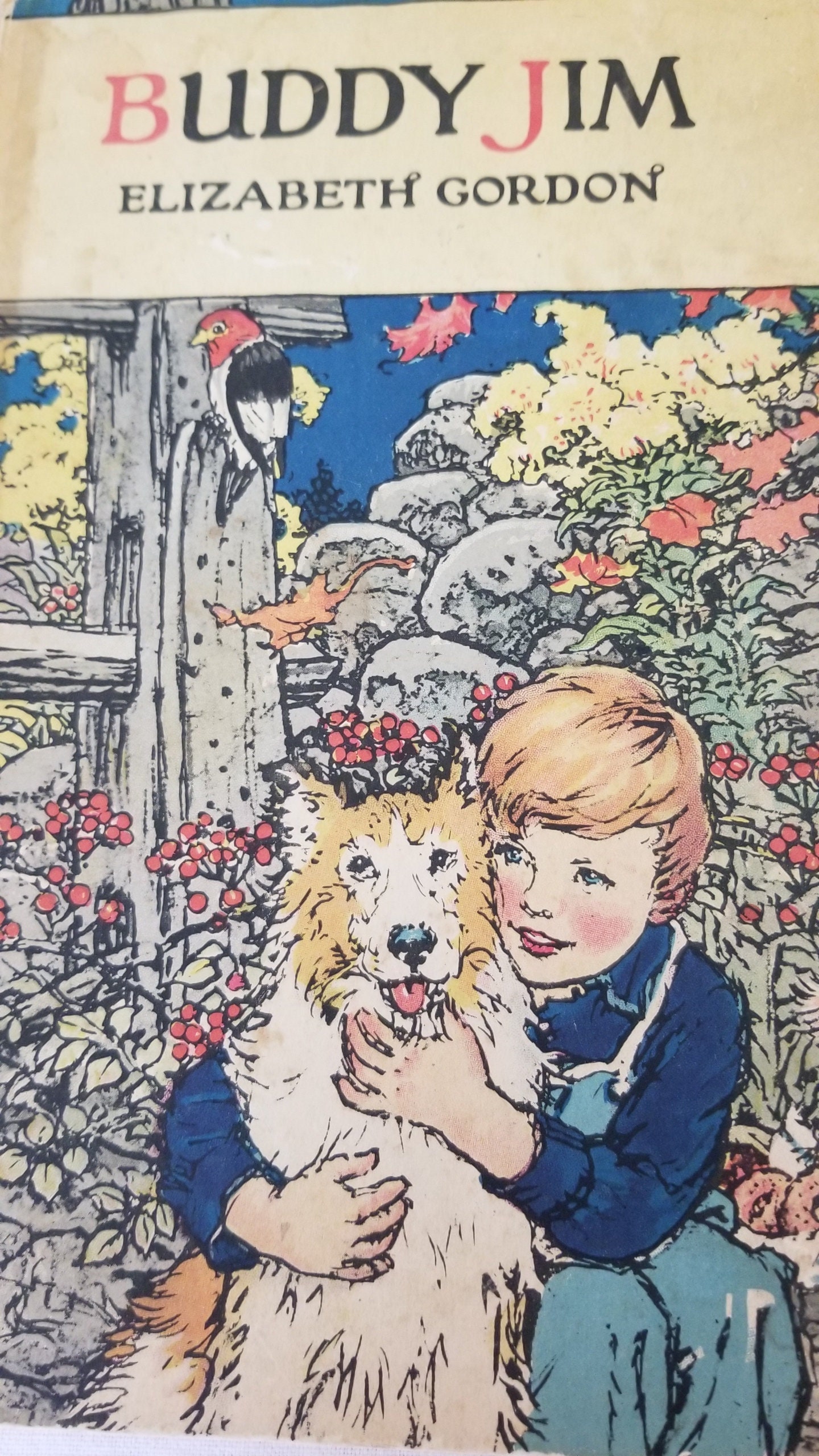 Antique Book buddy Jim by Elizabeth Gordon, 1922 Children Fiction ...