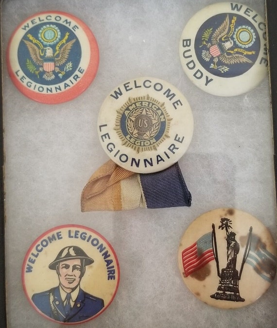 American Legion Pins, Vintage Welcome, American Legio… - Gem