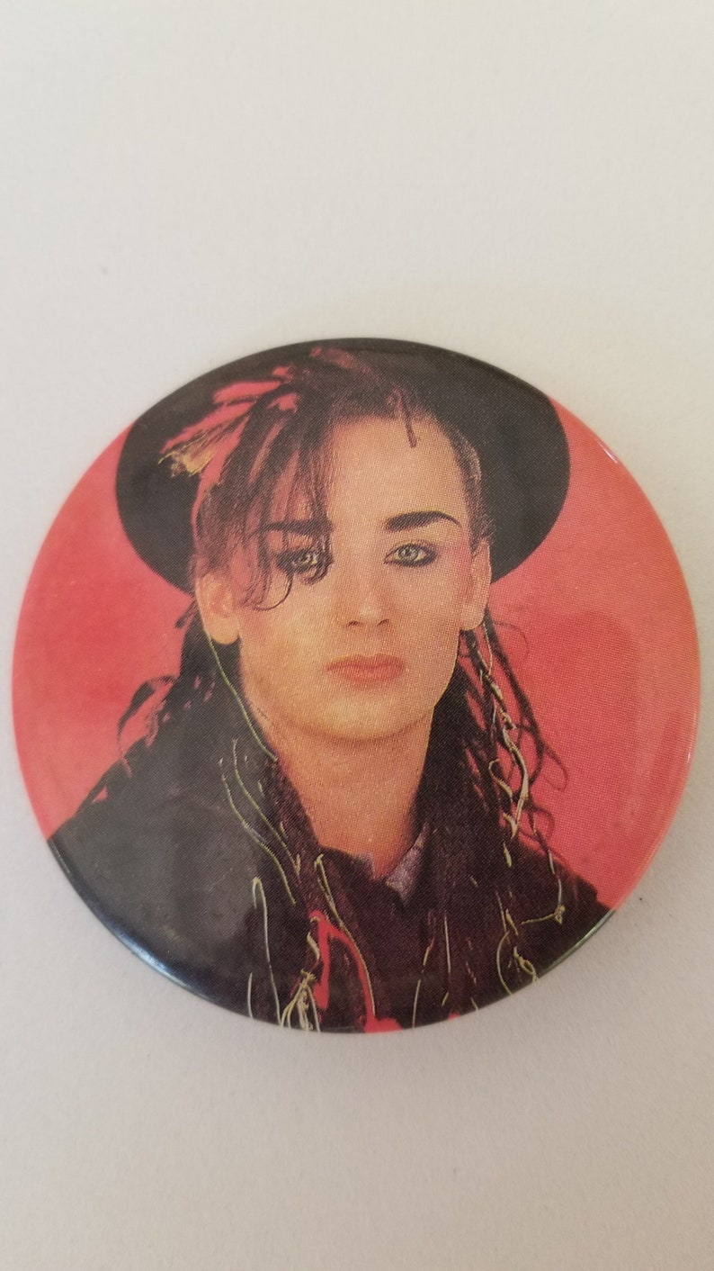 Vintage 1980's Official boy George Button/ - Etsy