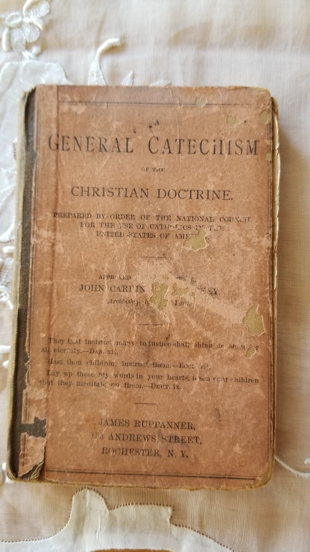Antique Book, 1885, General Catechism, Christian Doctrine, Vintage ...