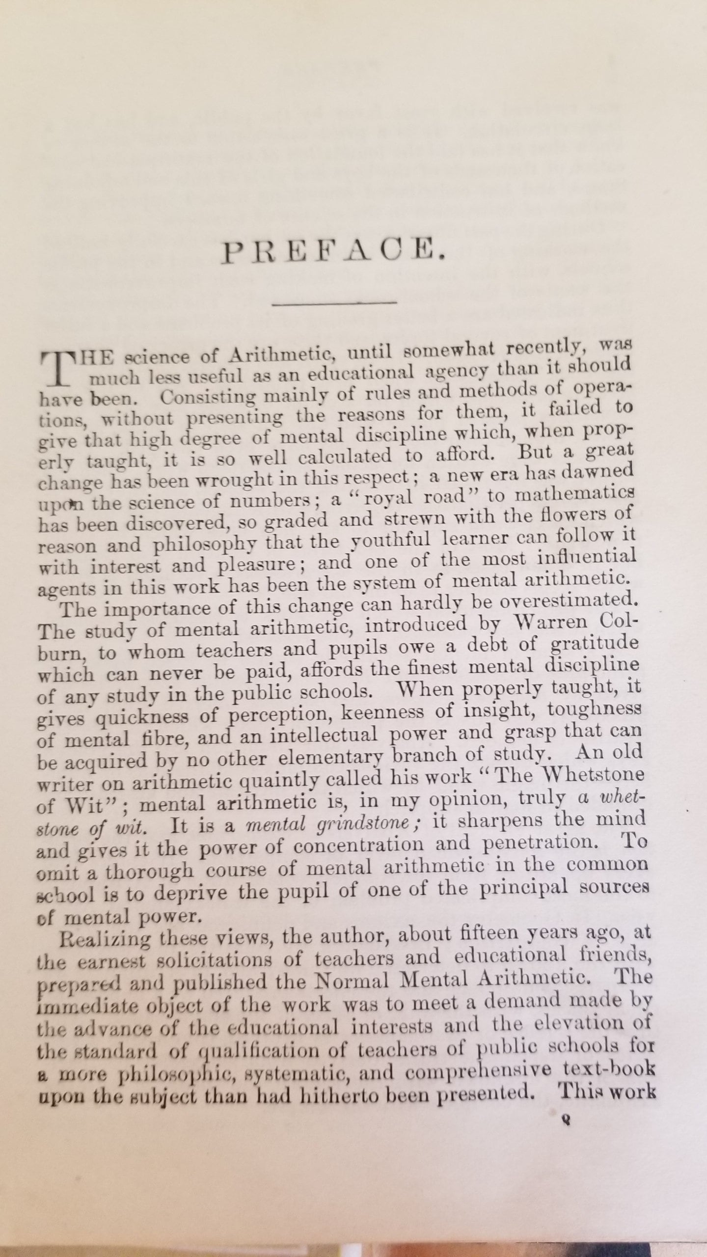Antique Math Book 1873 Victorian the New Normal Mental - Etsy
