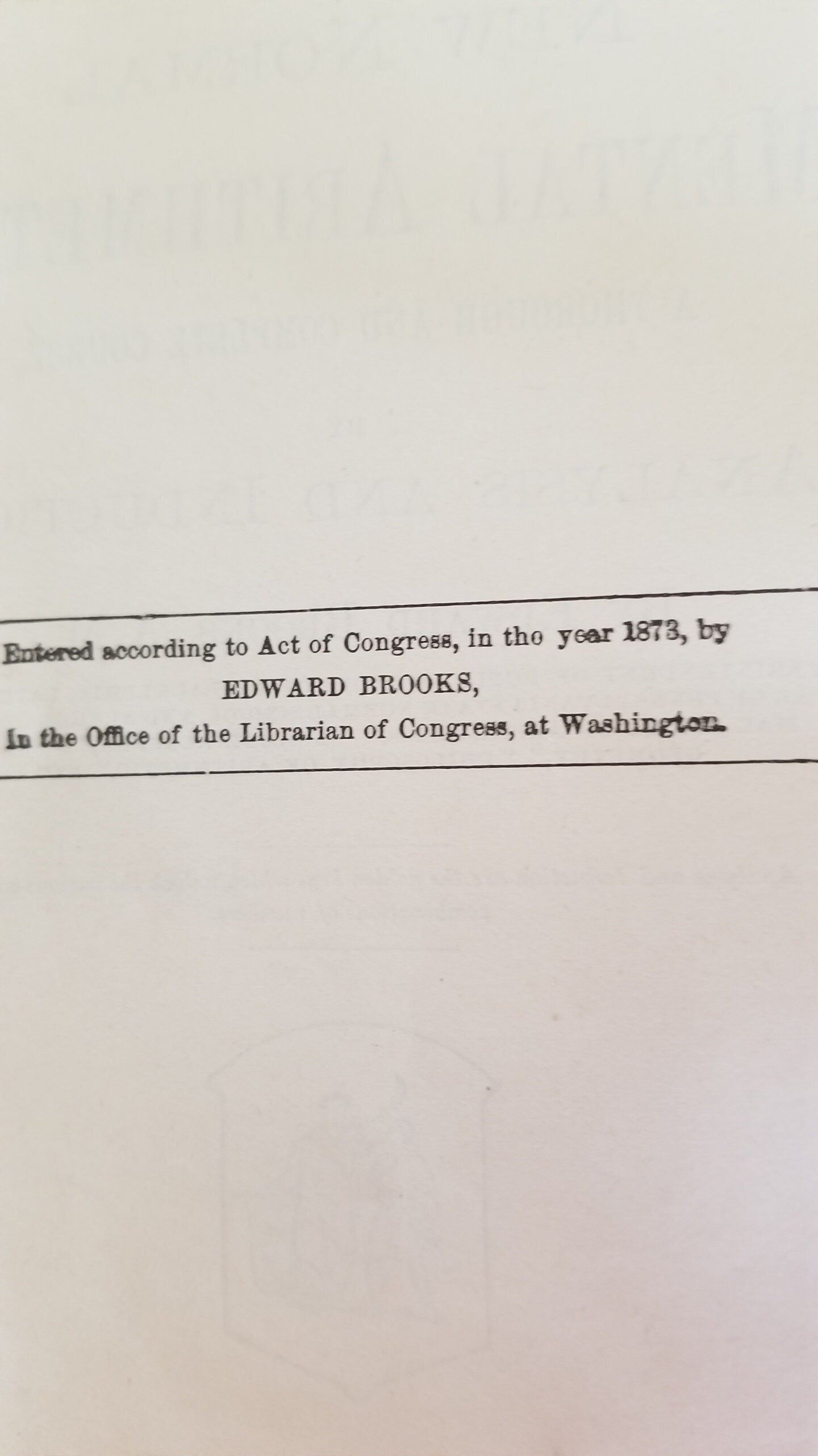 Antique Math Book 1873 Victorian the New Normal Mental - Etsy
