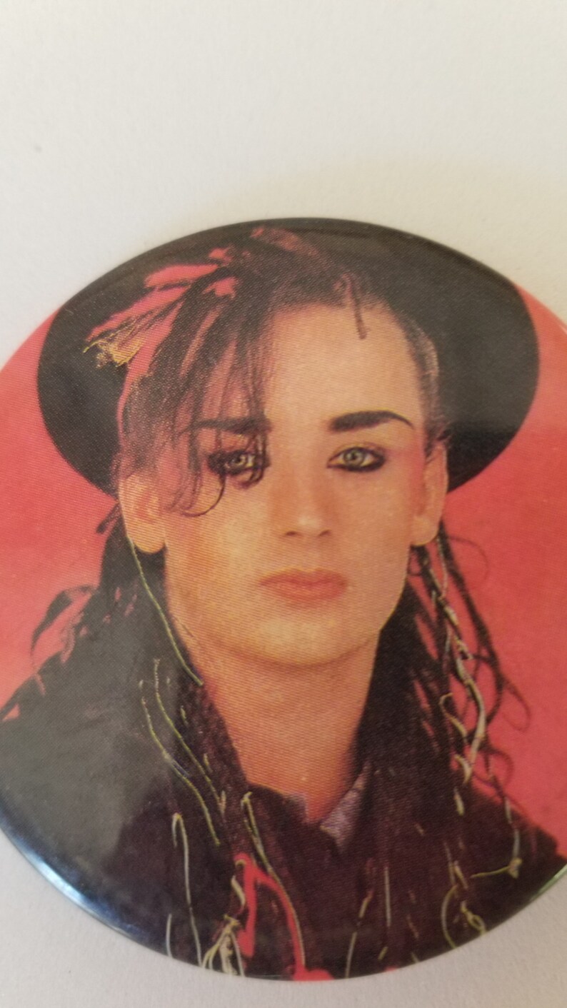 Vintage 1980's Official boy George Button/ - Etsy
