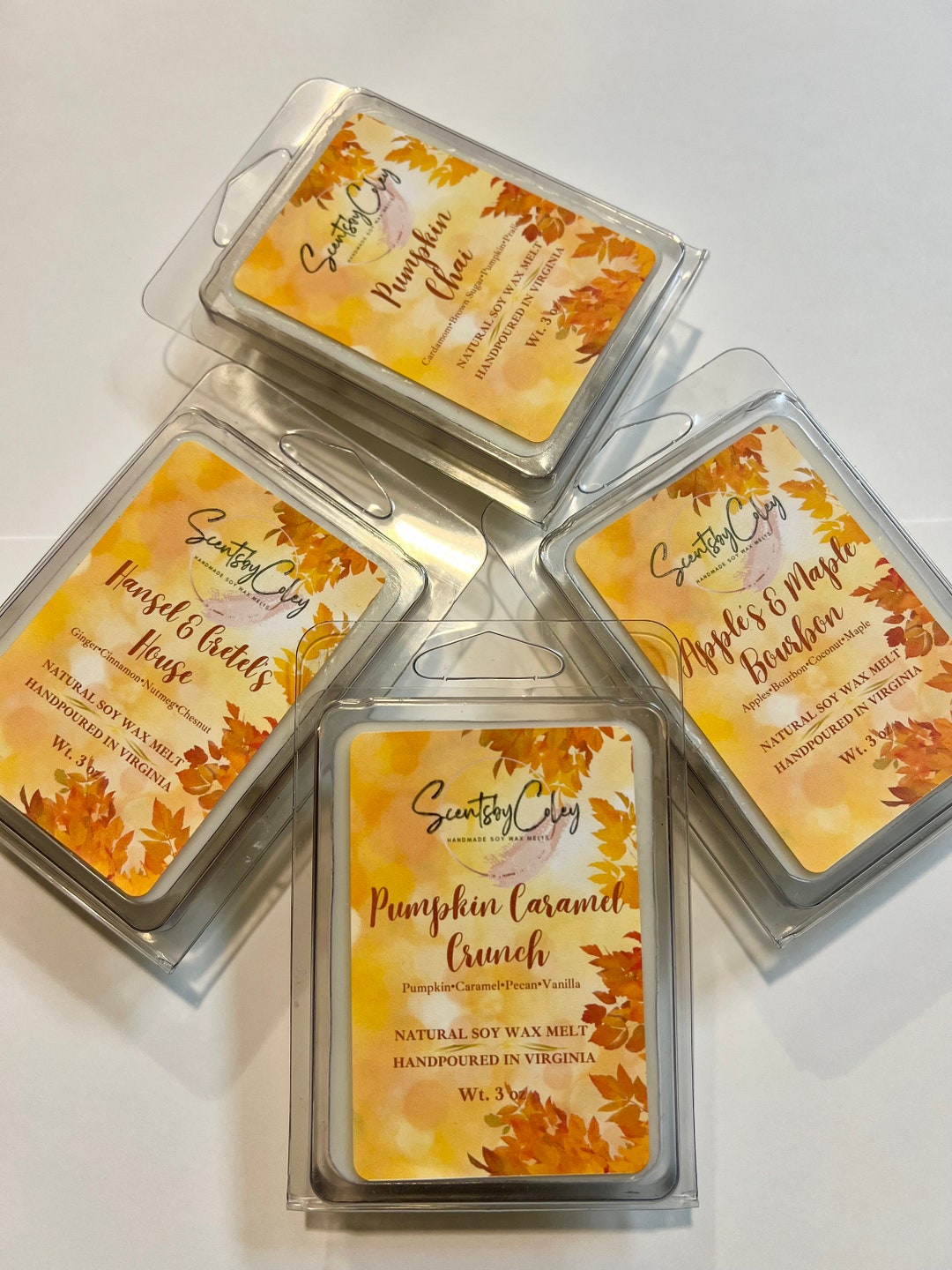 FALL WAX MELTS | Autumn Wax Melts | Soy Wax Tarts | Farmhouse Scents ...