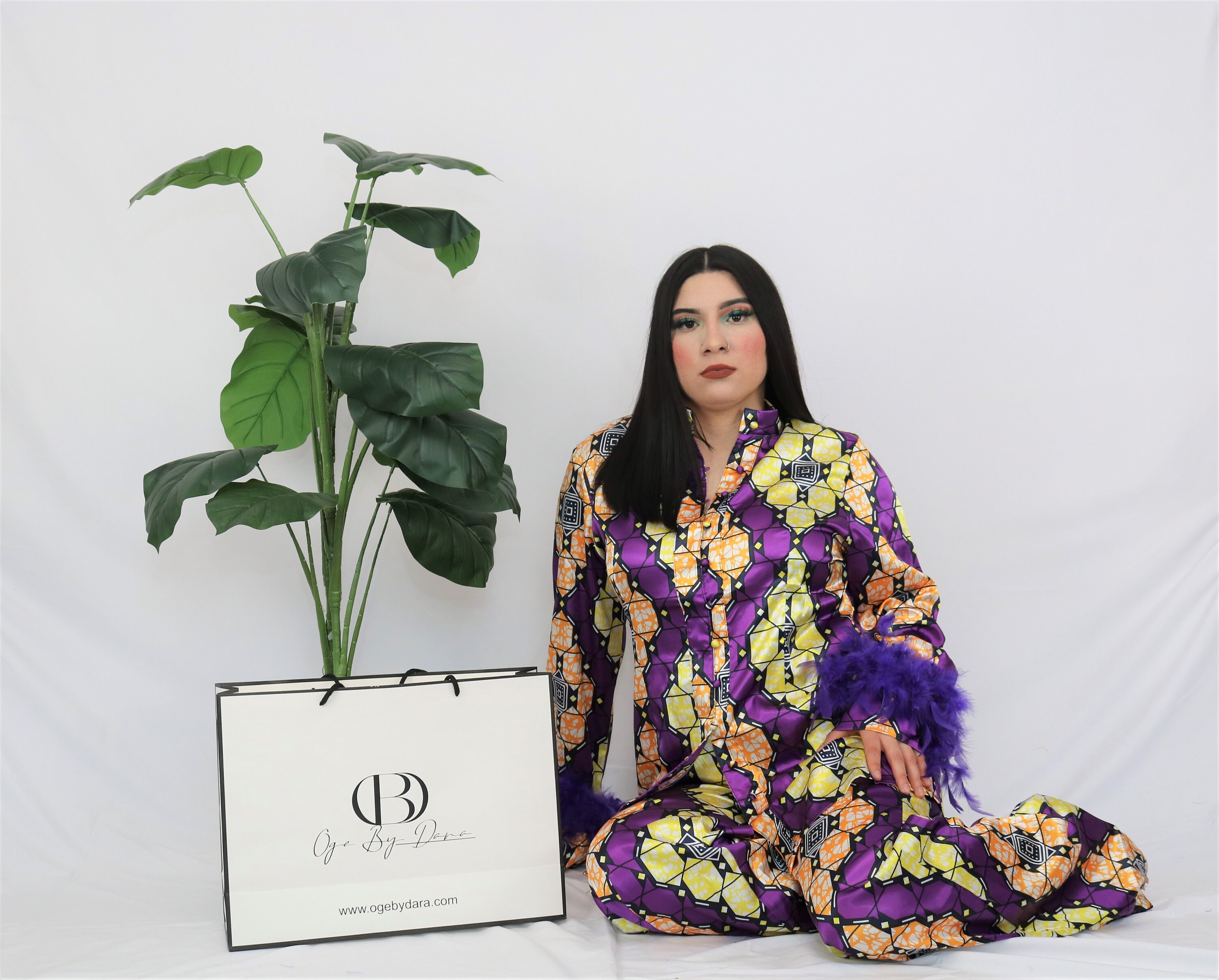 2 PC Feather Cuff Pajamas Set - Etsy