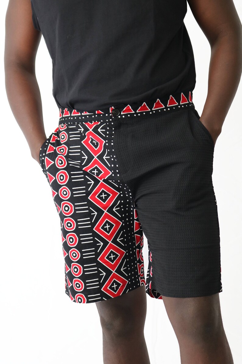 Male African Shorts With Zipper - Etsy