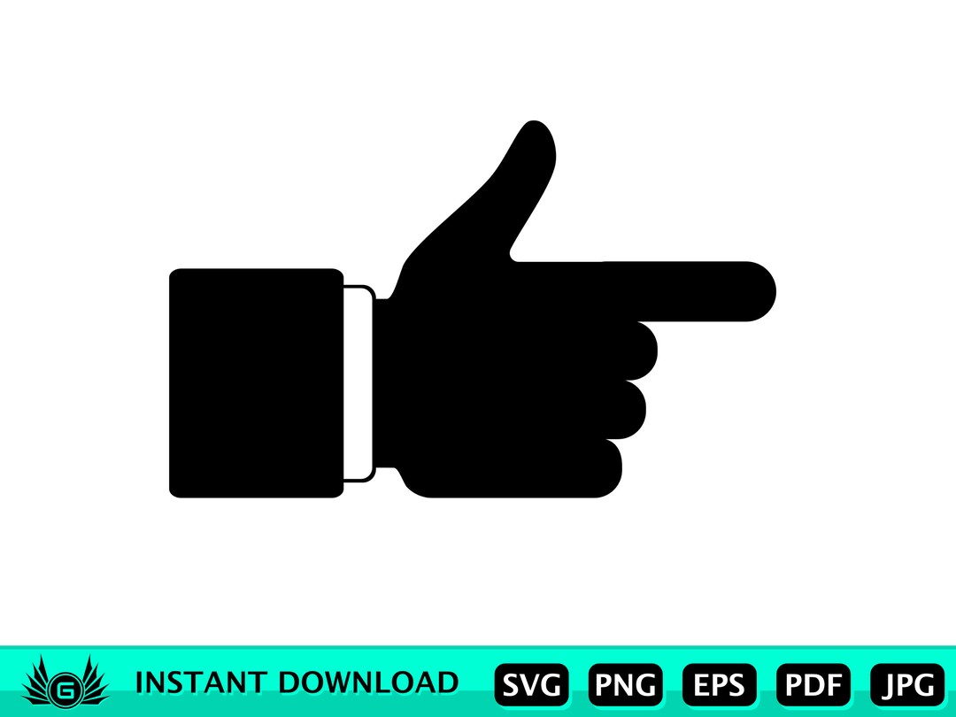 Finger SVG Pointing Finger SVG Pointing SVG Point Svg - Etsy
