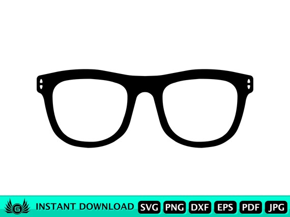 Black Nerd Glasses Vector