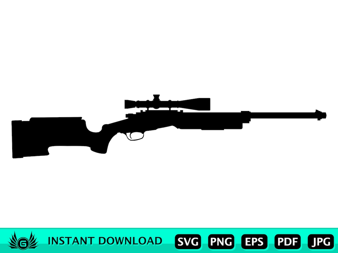 Hunting Rifle SVG Gun Scope Sniper Rifle SVG Bolt Action - Etsy