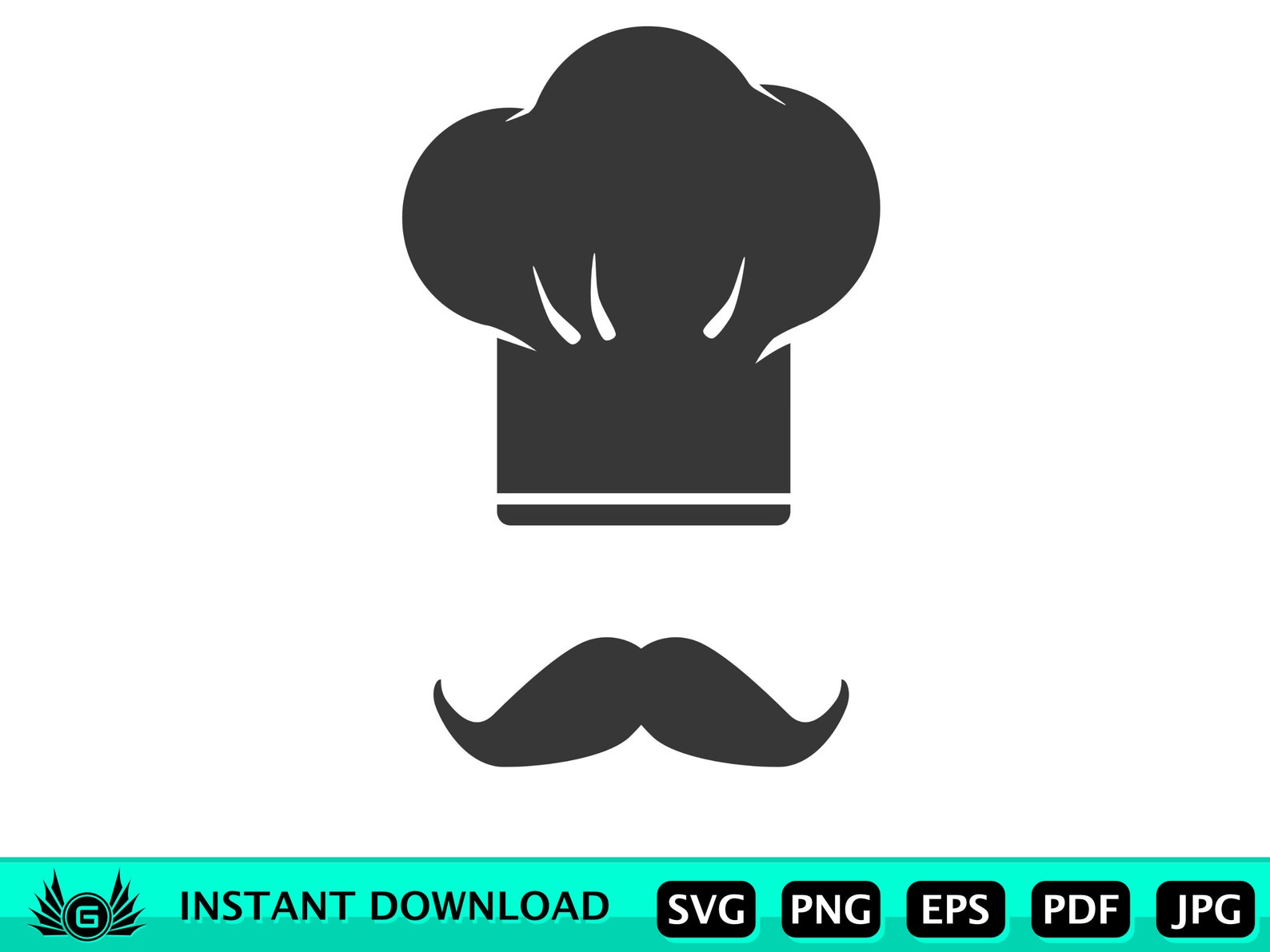 Chefs Hat SVG Chef Hat Cook SVG Hat for Chef Chef - Etsy