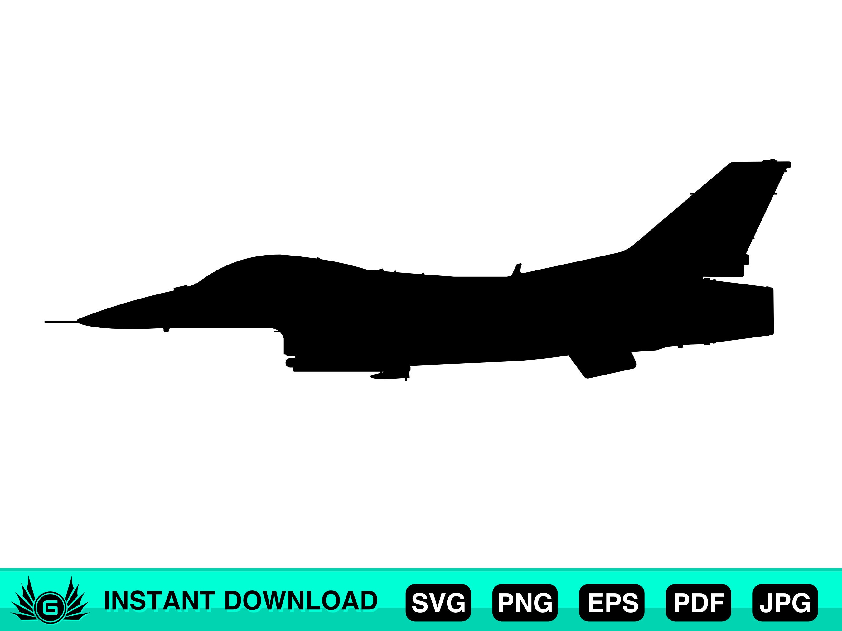 F-16 Fighter Jet Svg F-16 Fighter Plane Svg Jet Fighter Svg - Etsy