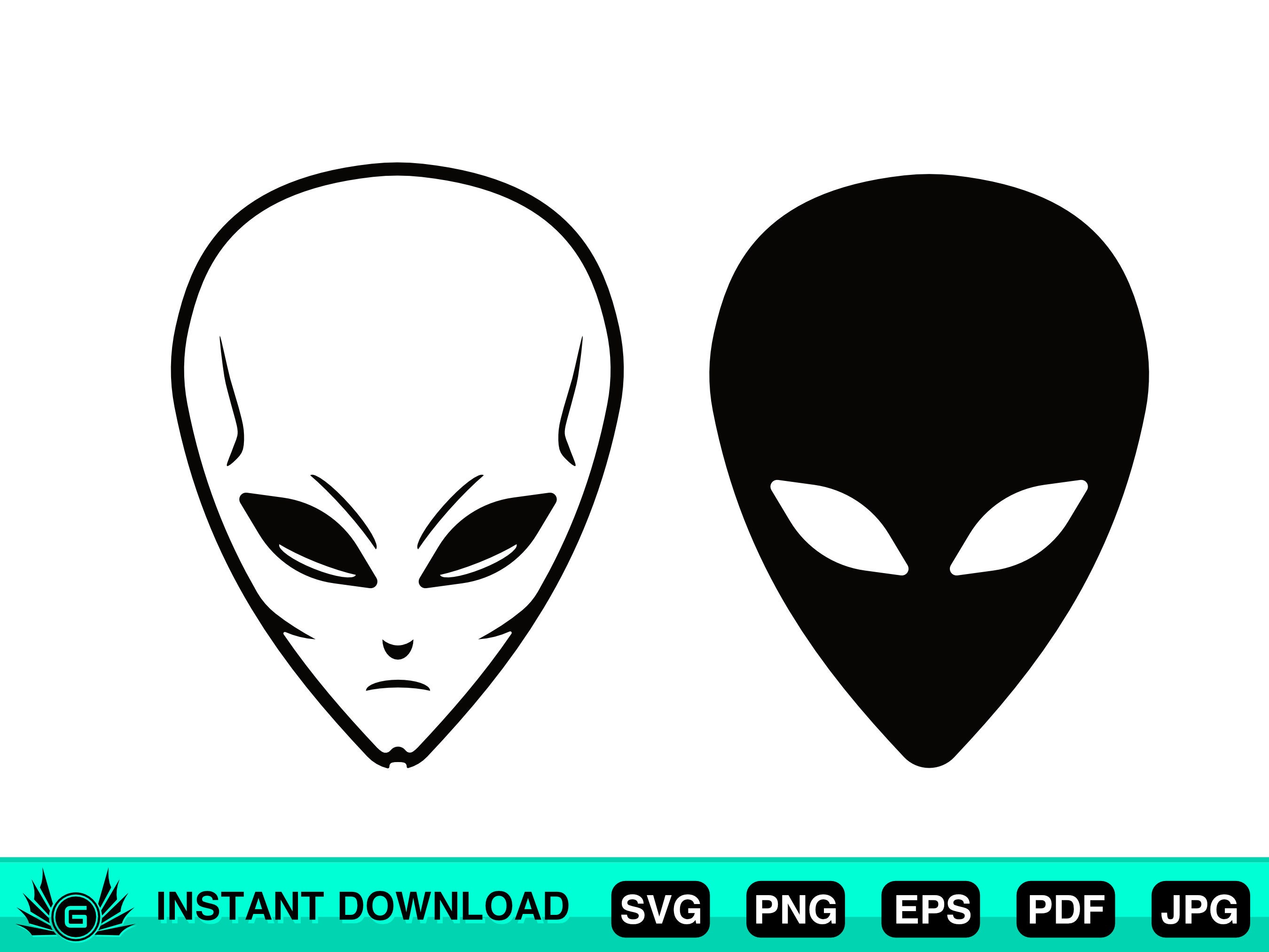 Alien Head Outline