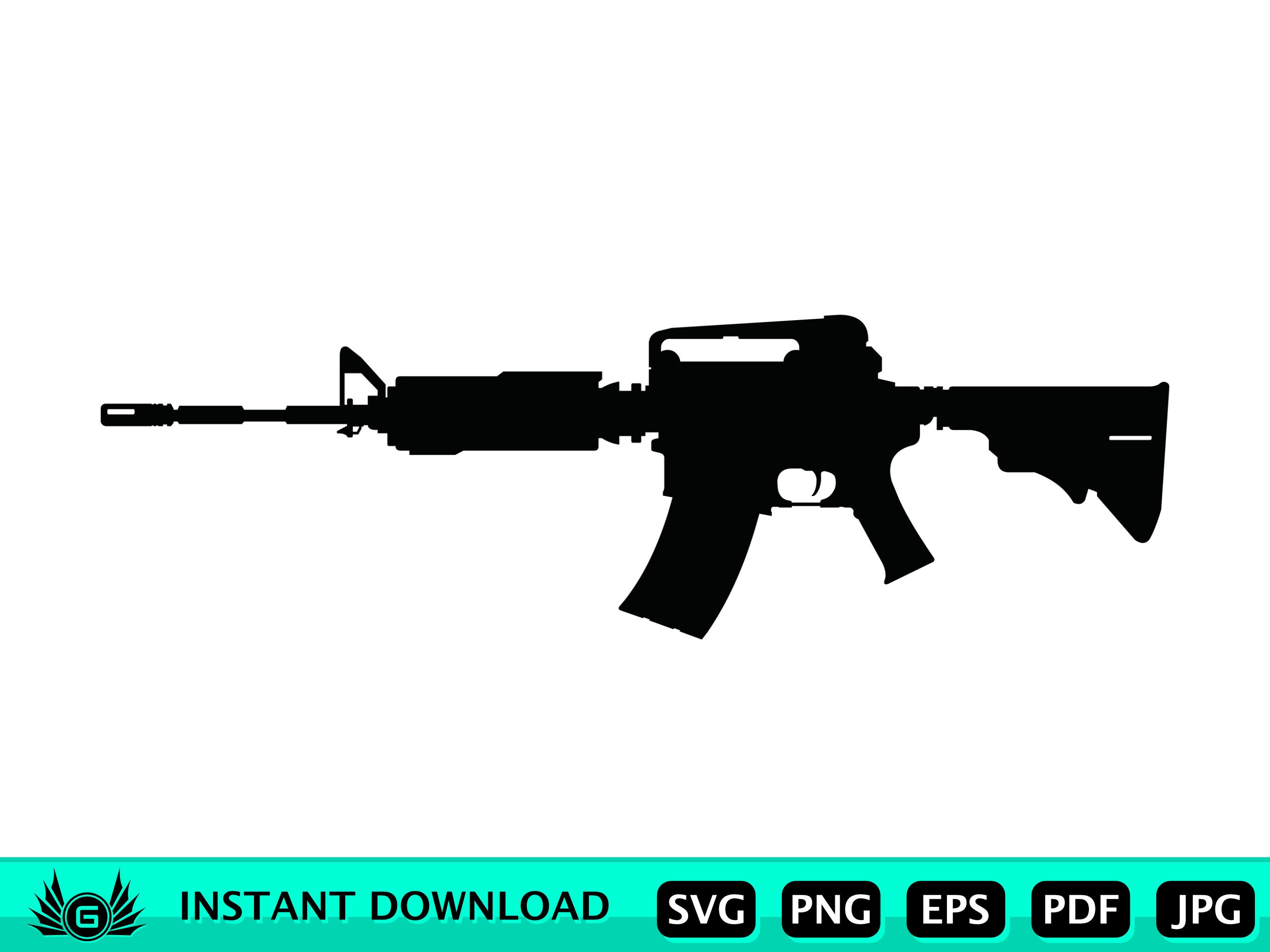 Ar-15 SVG Assault Rifle SVG Esp Svg Png Jpg Instant - Etsy Ireland