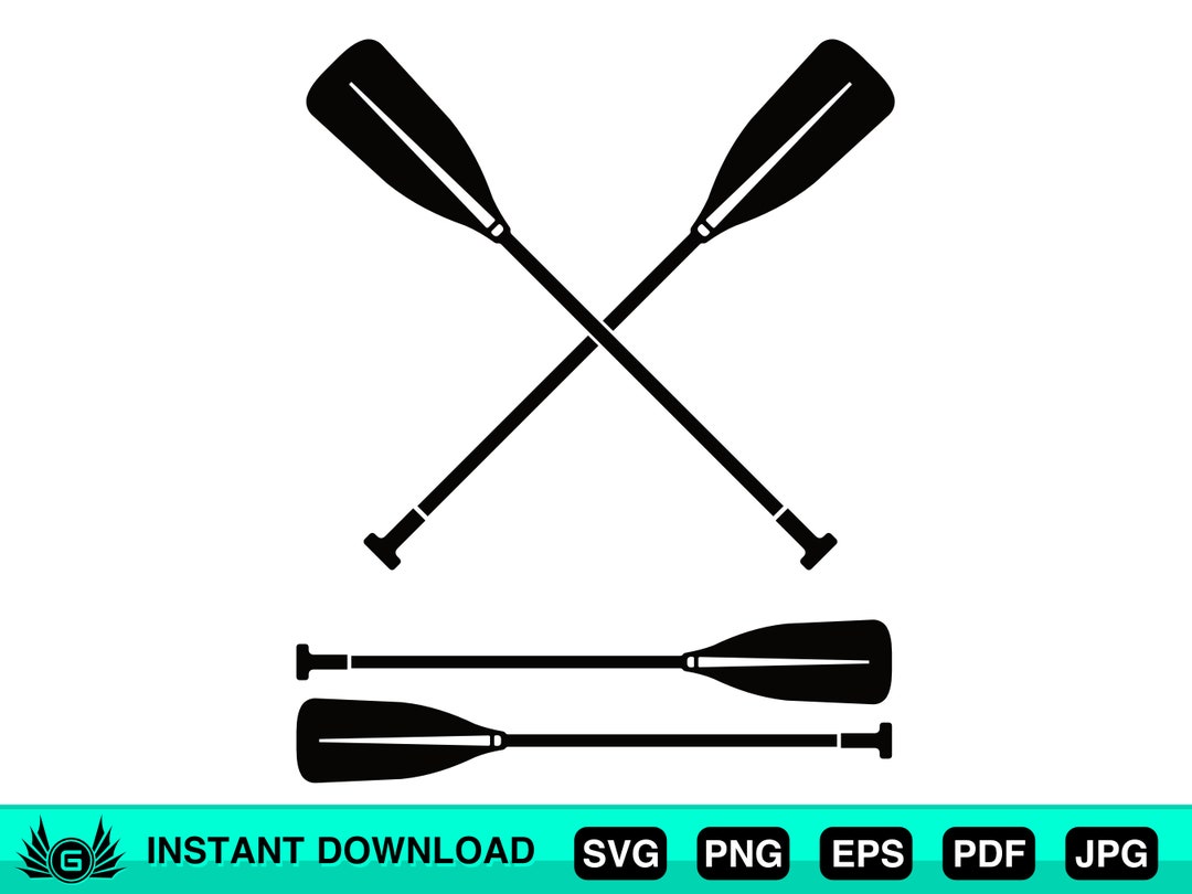 Crossed Oar Paddles Svg Canoeing Svg Crossed Oars Svg - Etsy