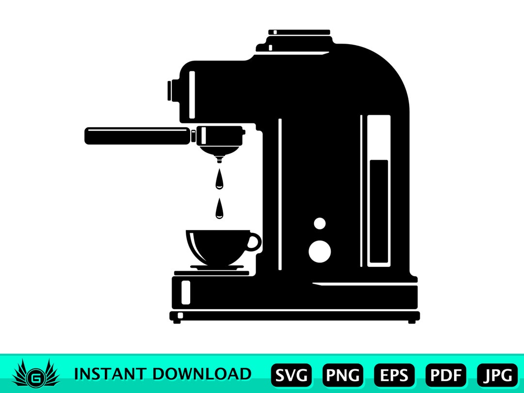 Coffee Machine SVG Coffee Maker Coffee Espresso Machine - Etsy Australia