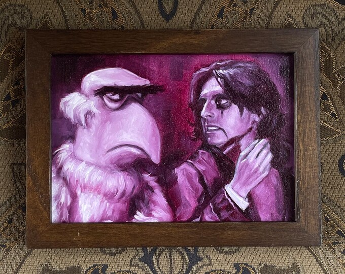 Alice Cooper Muppets Original Mini Oil Painting Framed - Etsy
