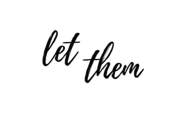 Let Them Sticker - Etsy