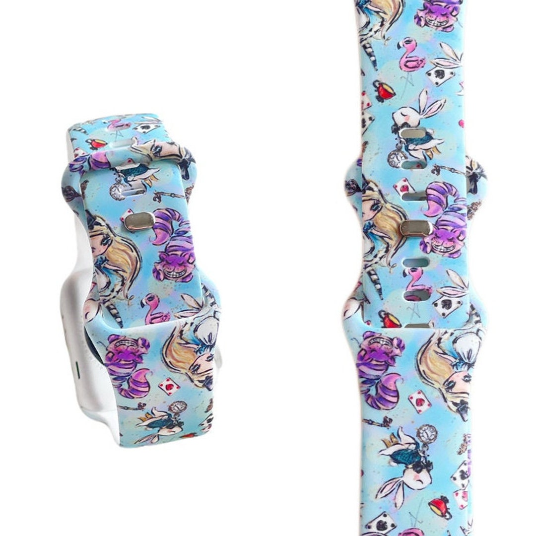 Alice in Wonderland Watch Band Compatible With Apple Watch Series 9 8 7 ...