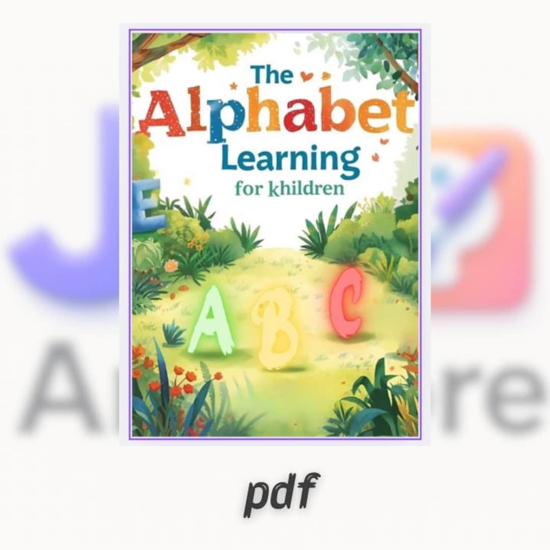 Printable ABC Learning Book for Kids | Digital Download Alphabet ...