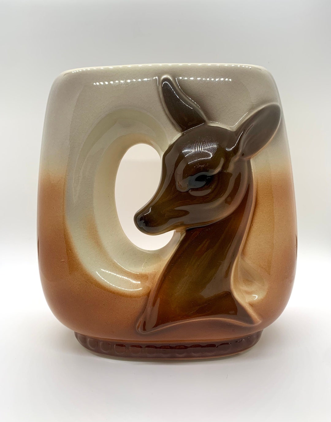Mid Century Ceramic Deer Vase by Royal Copley - Etsy
