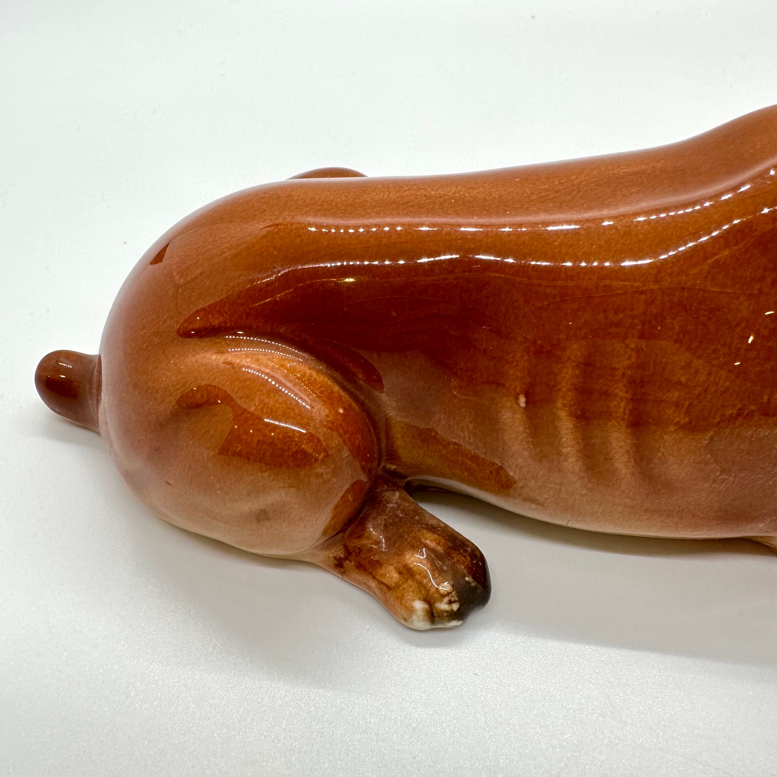 Vintage Ceramic Laying Boxer Figurine - Etsy