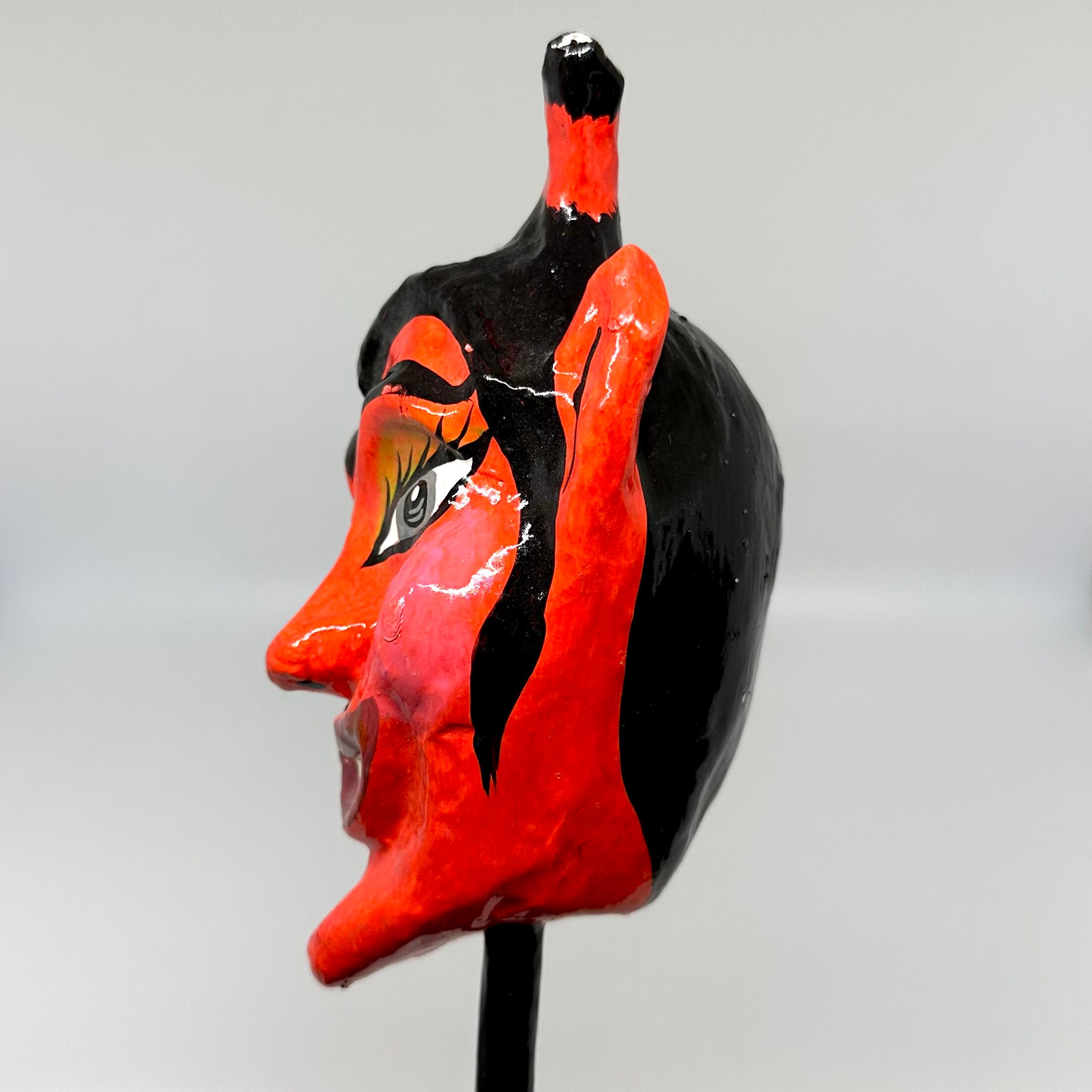 Mexican Folk Art Paper Mache Devil Rattler - Etsy