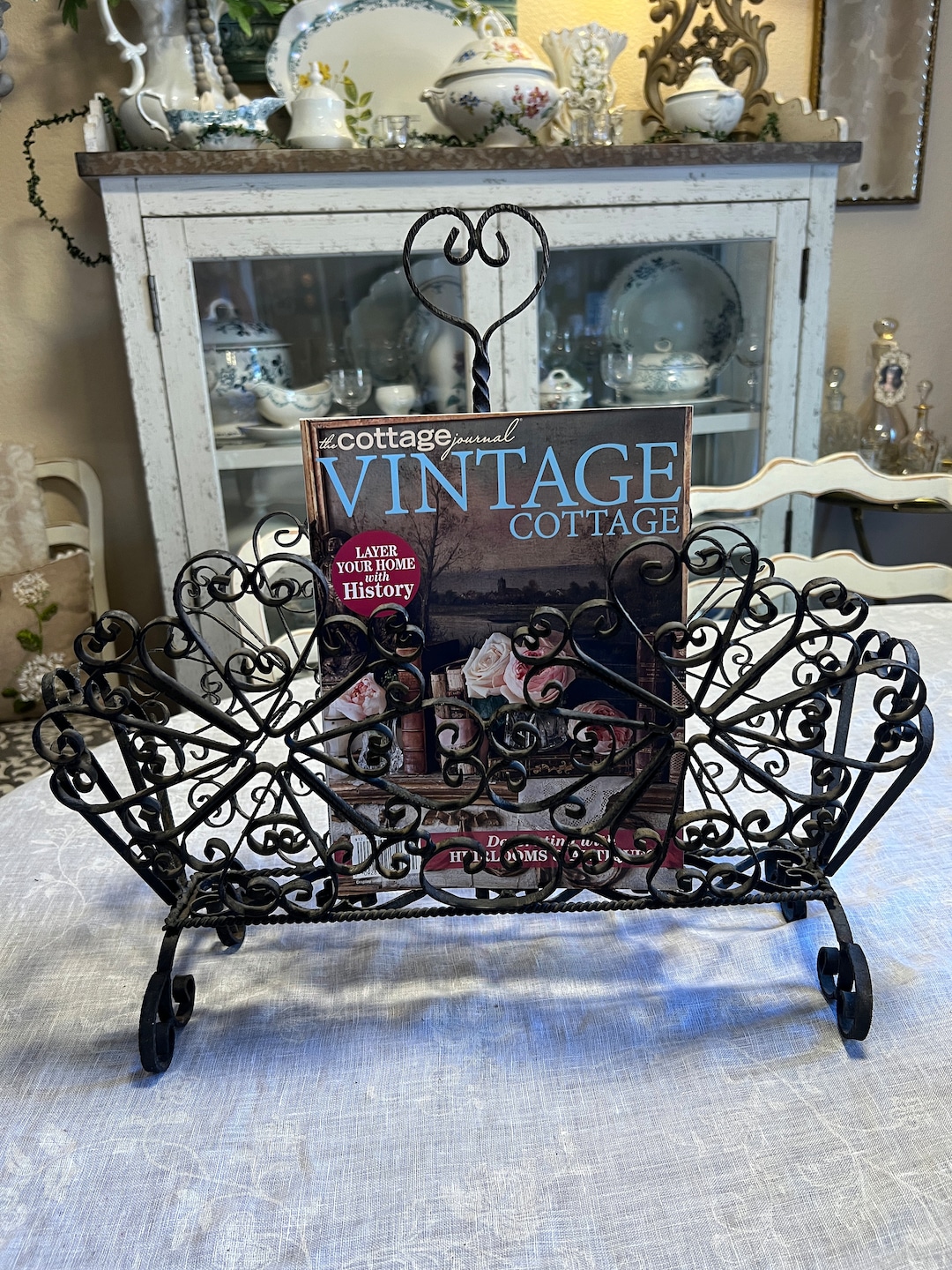 1930’s Antique Iron Victorian Ornate Magazine Holder - Etsy