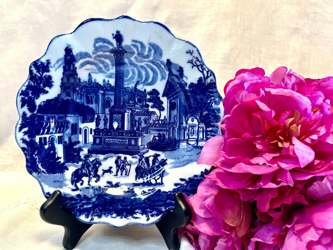 1800s Rare Antique Victoria Ware Ironstone Blue Flow - Etsy