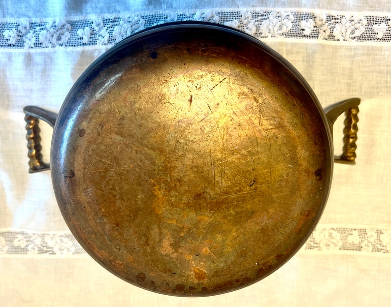 1940s Stunning Antique French Copper Pot, Dutch Oven, Casserole Pot ...