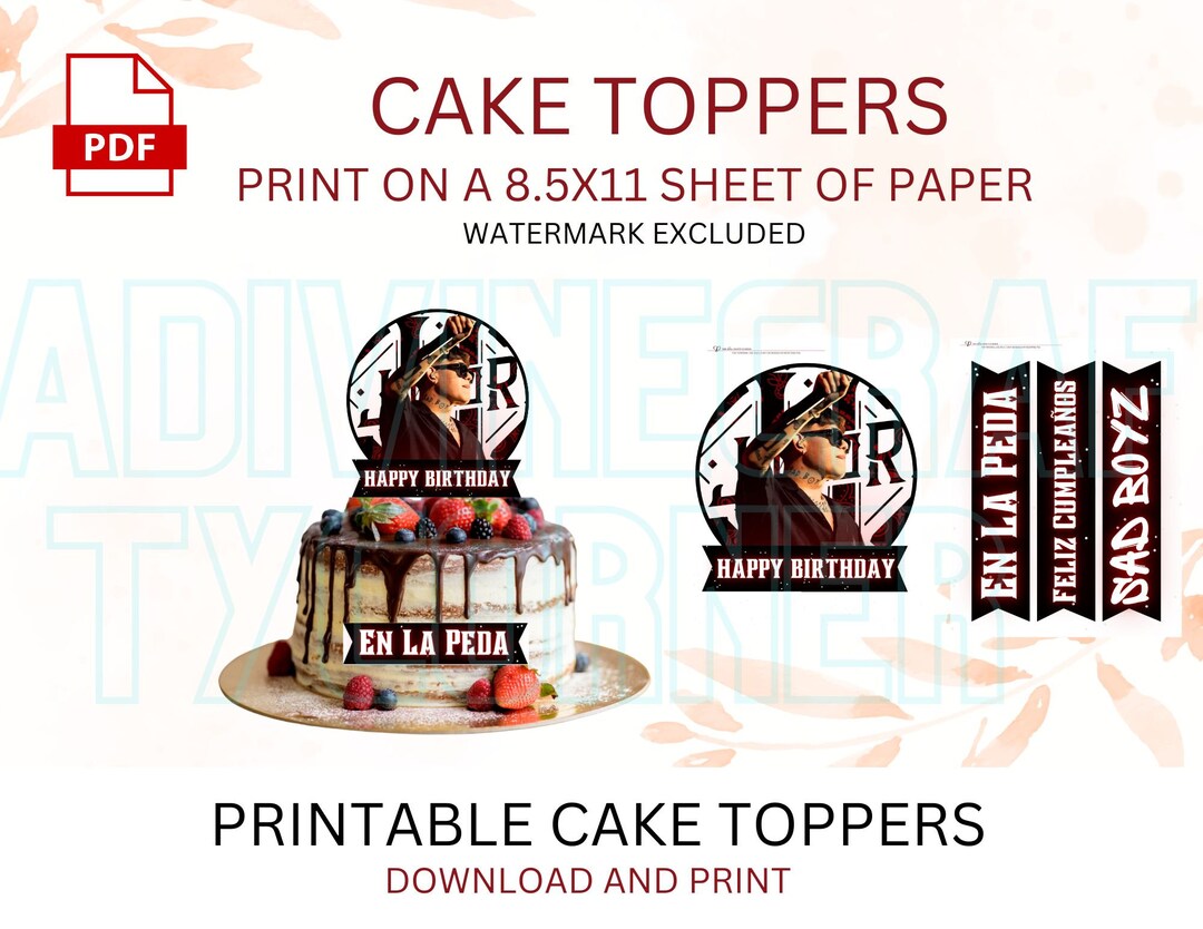 Junior H Toppers | Junior H | Junior H Cake Toppers | Junior H Cupcake ...