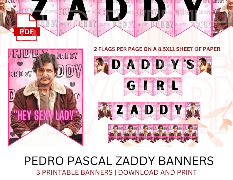 Pedro Pascal Birthday Banner Zaddy Pedro Pascal Zaddy - Etsy Pedro Pascal Birthday Banner Zaddy Pedro Pascal Zaddy - Etsy