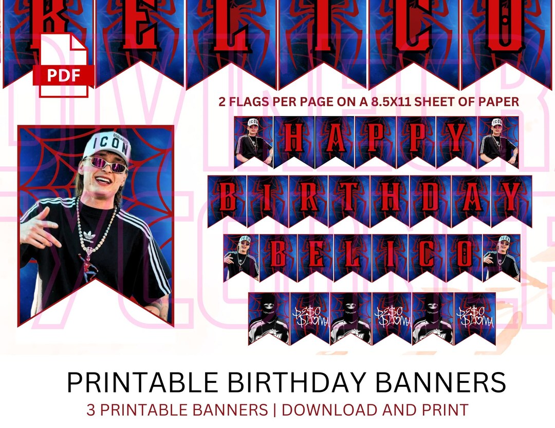 Peso Pluma Birthday Banner Peso Pluma Peso Pluma Party - Etsy Australia