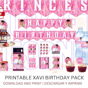 Xavi Birthday Banner | Xavi Birthday Pack | La Diabla Birthday | Xavi ...