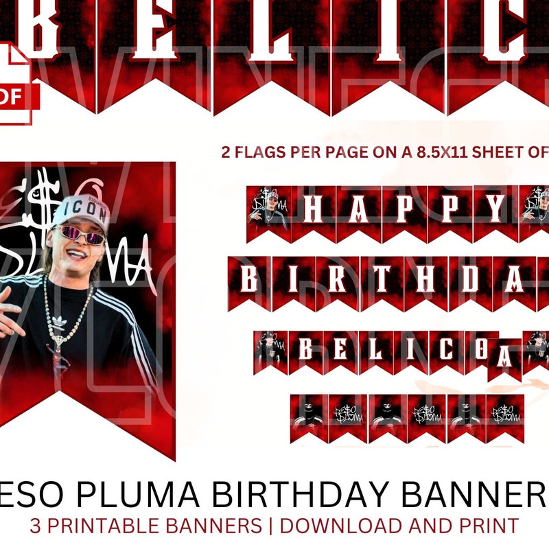 Peso Pluma Birthday Party - Etsy