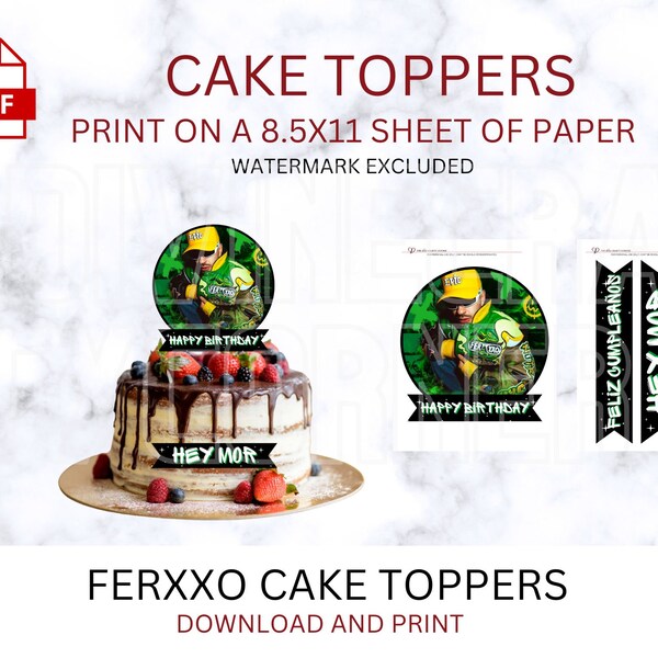 Cake Topper Ferxxo - Etsy