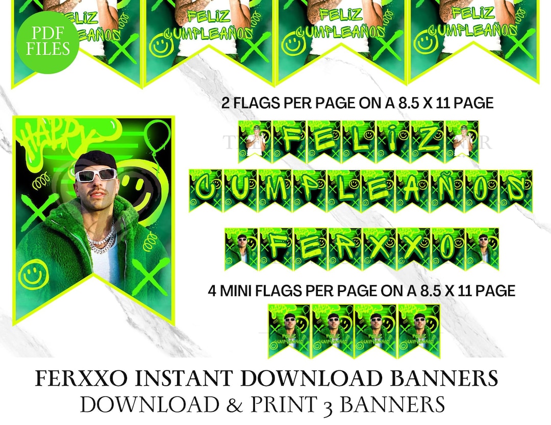 FERXXO Birthday Banners | Feid | FERXXO | FERXXO Feliz Cumpleaños ...