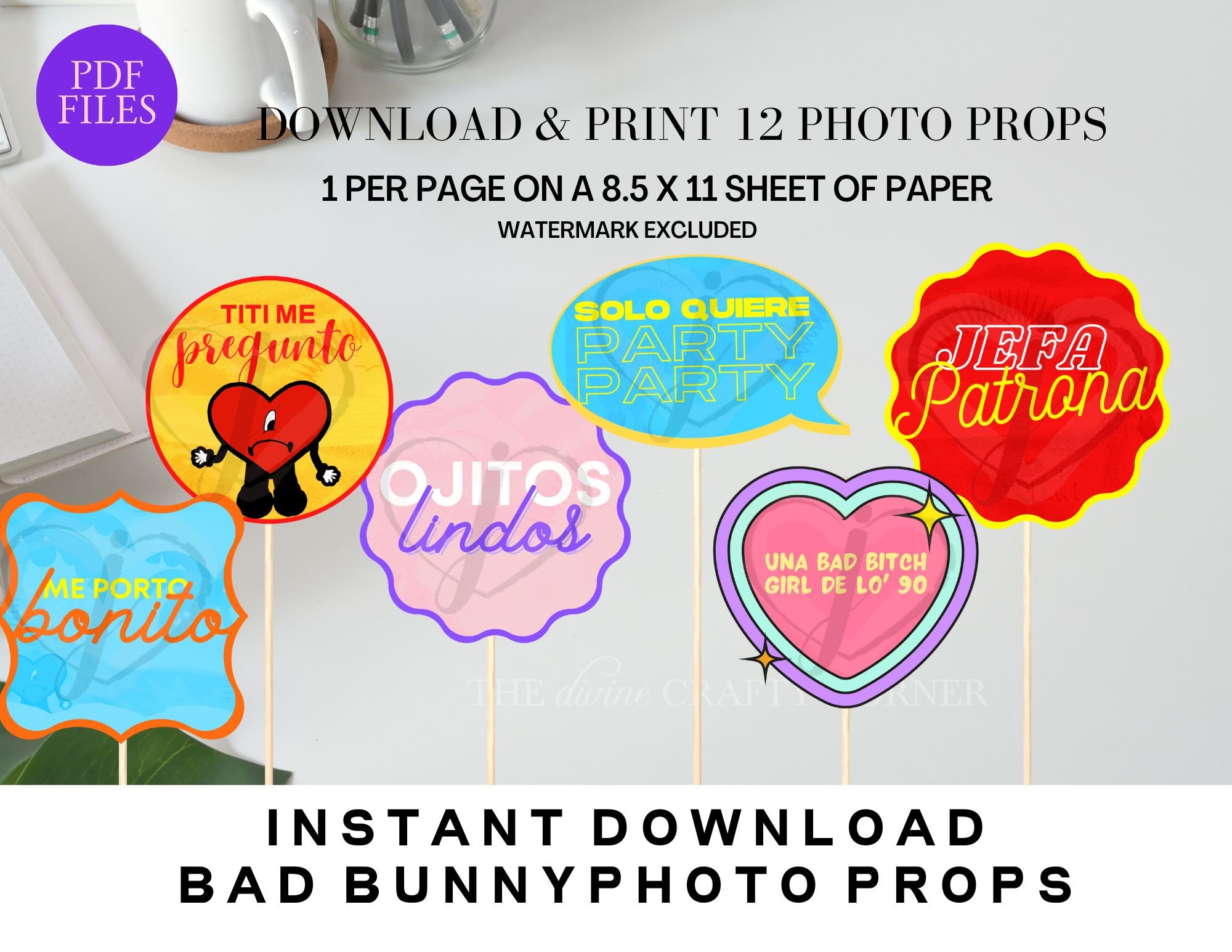 Bad Bunny Photo Props UVST Un Verano Sin Ti Bad Bunny - Etsy España