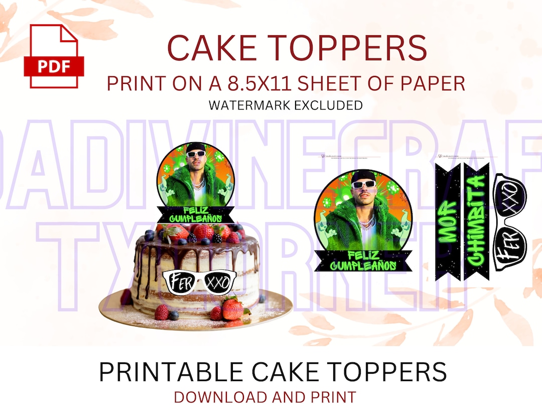 FERXXO Birthday Cake Toppers Ferxxo Calipsis FEID FERXXO Feliz ...