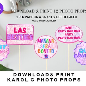 Karol G Photo Props | Karol G Borthday | Mañana Sera Bonito | Mañana ...