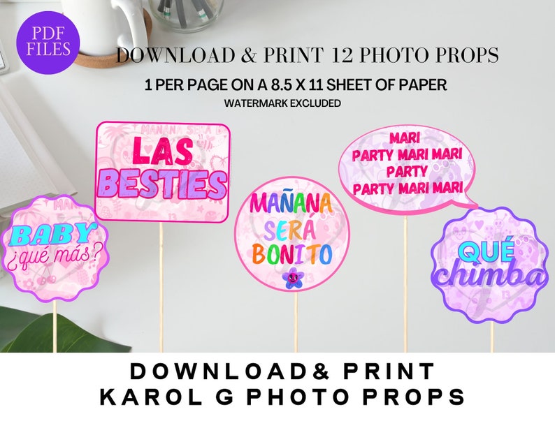 Karol G Photo Props | Karol G Borthday | Mañana Sera Bonito | Mañana ...